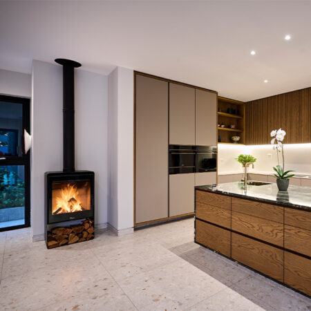 Lacunza Atlantic 613 Freestanding Wood Fireplace (with Base) - Subiaco ...