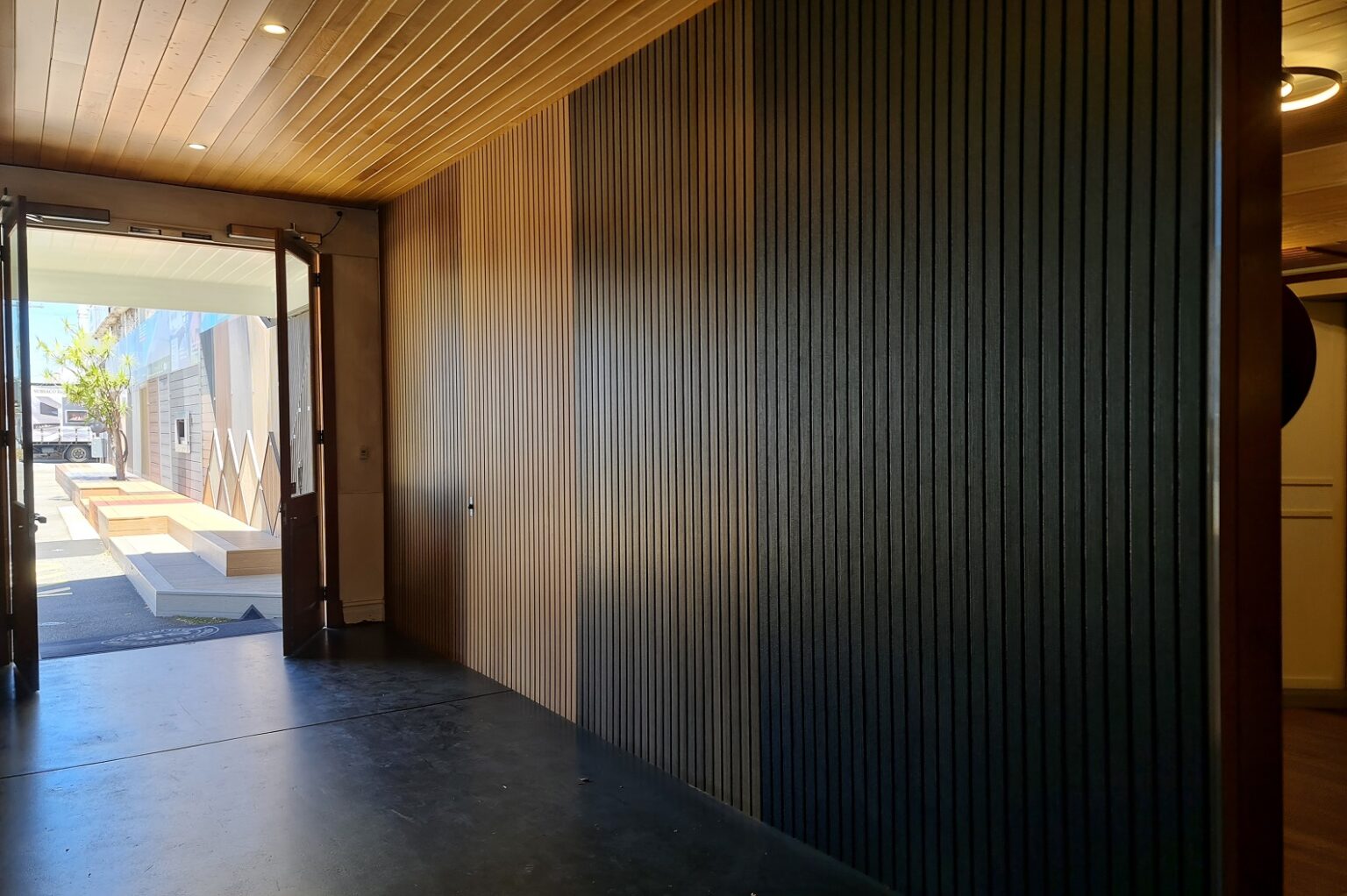 From Fence to Feature Wall: NewTechWood Castellation Cladding - Subiaco ...